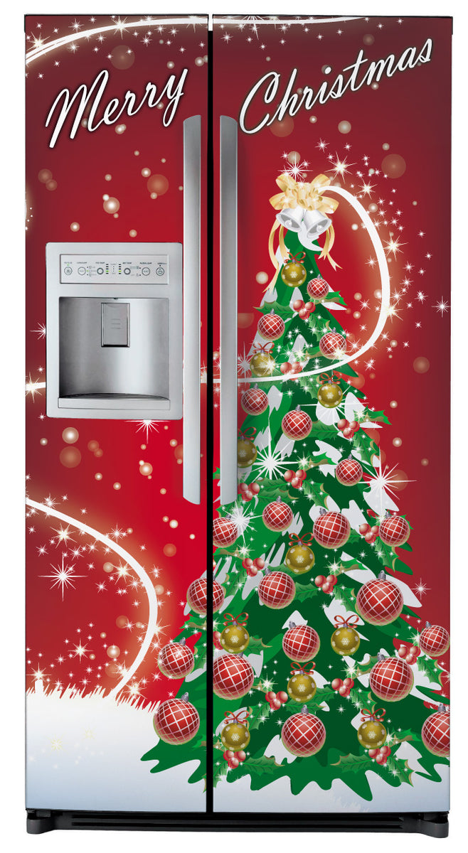 Magnetic Christmas Fridge Decoration How to Change Fridge for Holidays ...