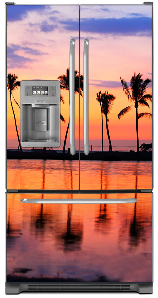 Magnetic Fridge Covers Sunsets & Palm Trees | Change My Fridge Look ...