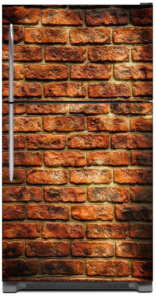 Magnetic Brick Print Fridge Covers Change Look Fridge Door How to Wrap ...